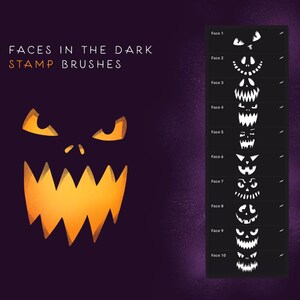 101 Halloween Procreate Brushes Create Spooky Compositions With Stamp ...