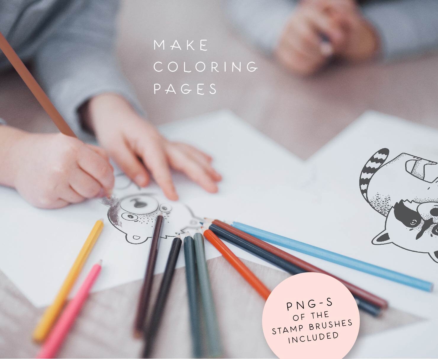 Forest Animals Plants and Wreaths Stamp and Paint Brushes for | Etsy