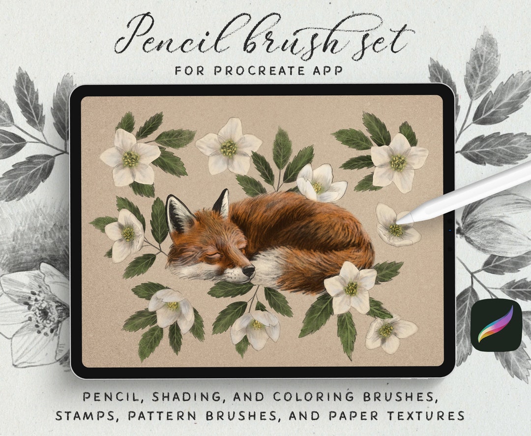 Pencil Procreate Brush Set – Realistic Drawing and Shading Brushes ...