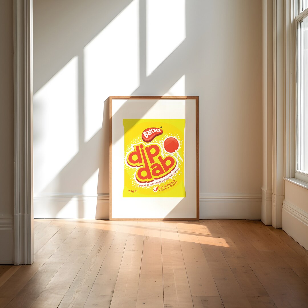 Dip Dab Art Print: Retro Candy Poster, Nostalgic Home Decor - Etsy