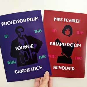 Clue | Wall Art | A5-A1 | Movie Poster | 1985 | Characters | Murder ...