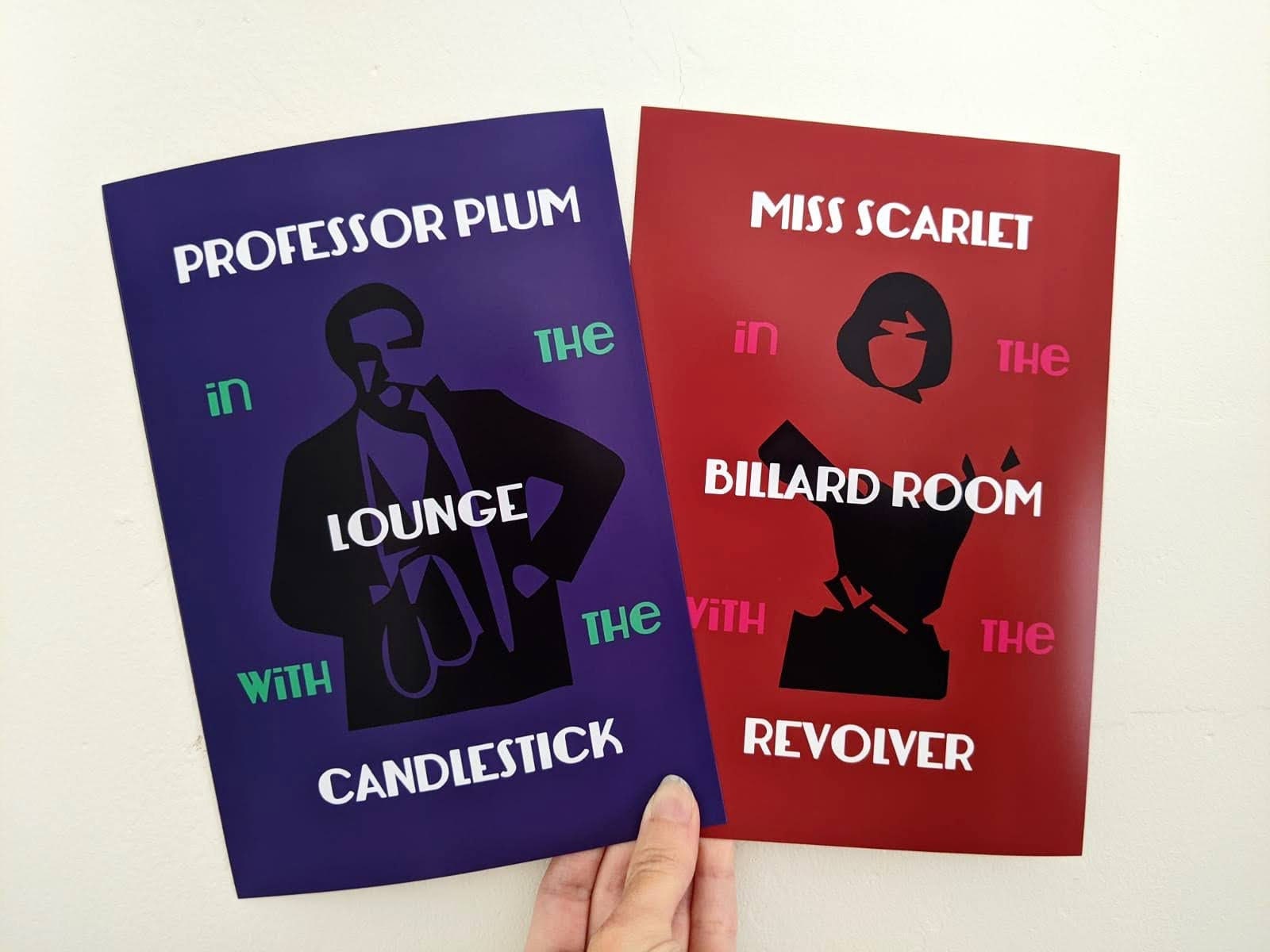 Clue Wall Art A5-A1 Movie Poster 1985 Characters Murder Mystery Board ...