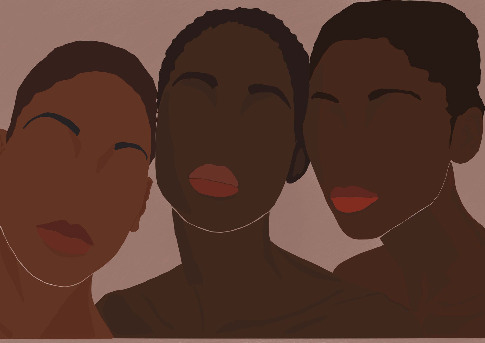 Faceless portrait African Woman Art Black Woman Wall Art | Etsy