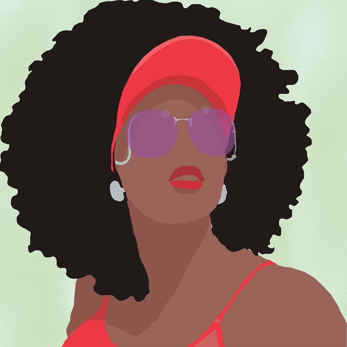 INSTANT DOWNLOAD Faceless Portrait African Woman Art Black | Etsy