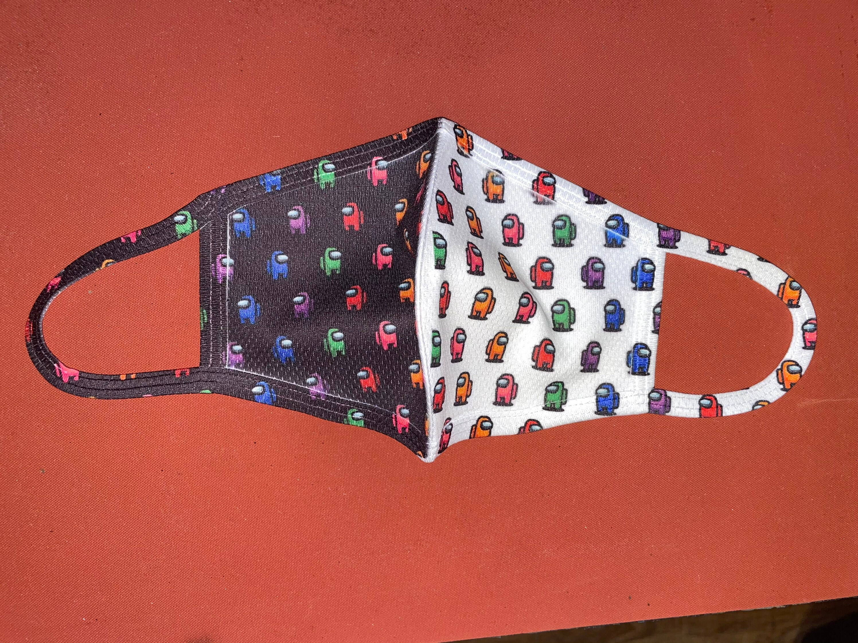 Among us print face mask custom among us mask | Etsy