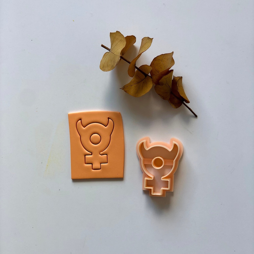 Devil Female Symbol - Polymer Clay Cutter / Jewellery Tools / Earring ...
