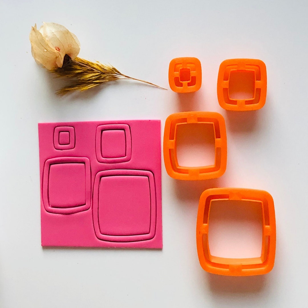 Thin Organic Rectangle - Polymer Clay Cutter / Jewellery Tools ...