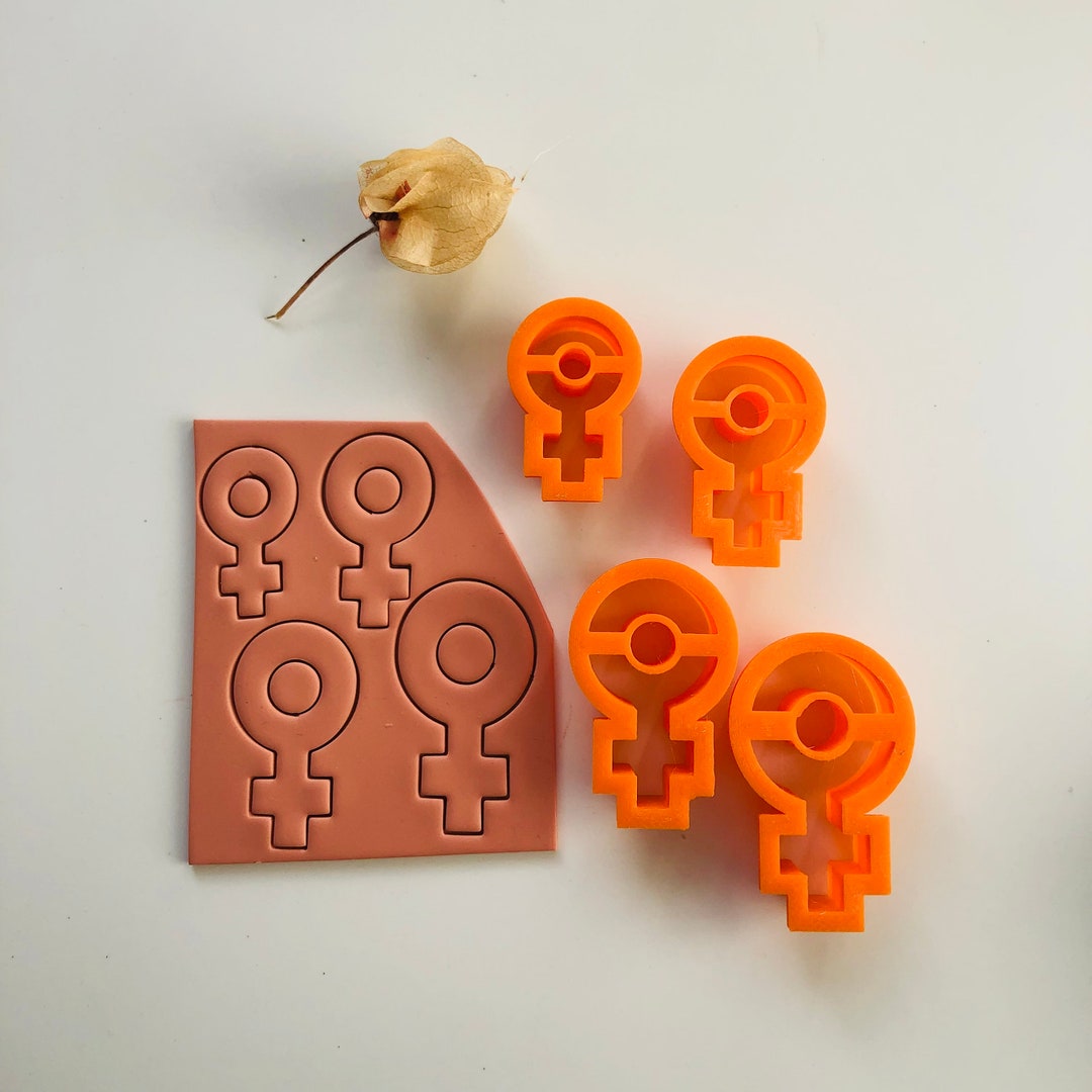 Female Venus Symbol - Polymer Clay Cutter / Jewellery Tools / Earring ...