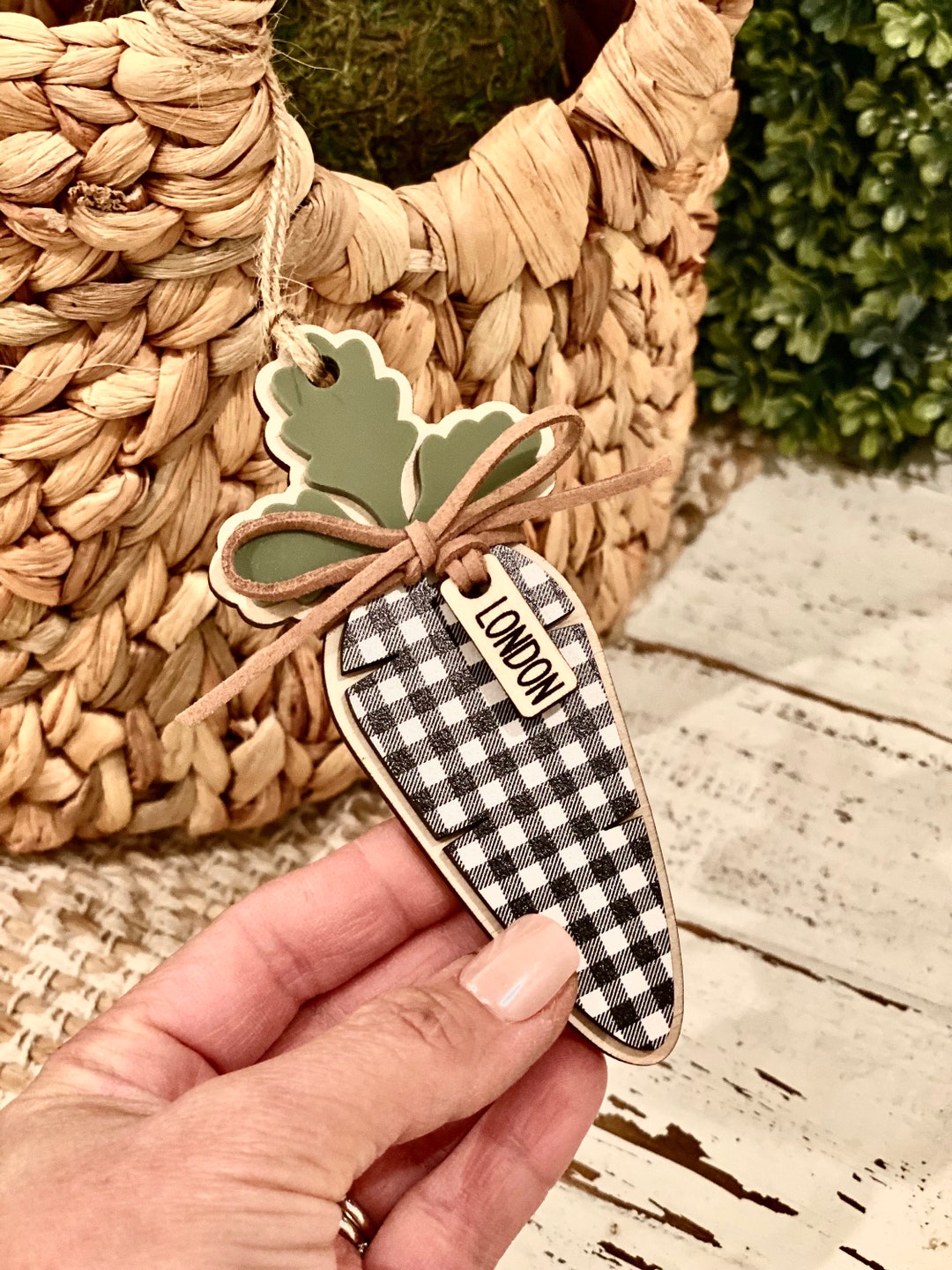 Easter Basket Tag, Easter Name Tag, Easter Bunny, Kids Easter Decor ...