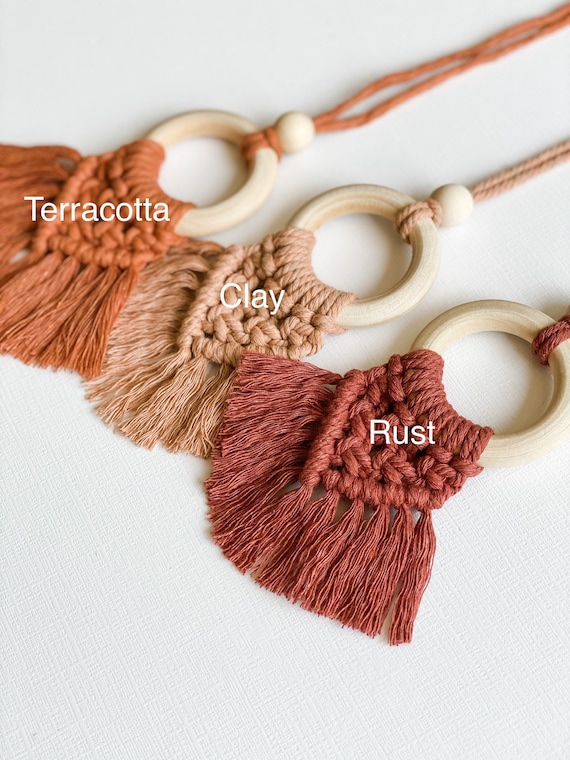 Wedding favors Macrame Car Charm BOHO Handmade Car Accessory Polaroid ...