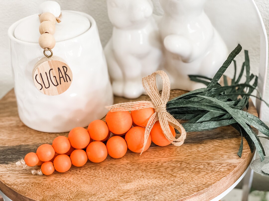 Carrot Easter Decor, Farmhouse Easter Decor, Easter Tier Tray Decor ...