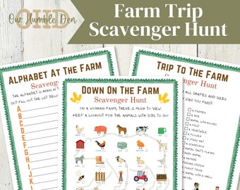 Farm Scavenger Hunt Farm Treasure Hunt Farm Games Farm - Etsy