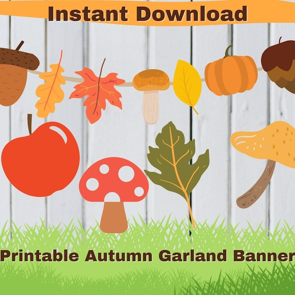 Fall Leaf Banner - Etsy