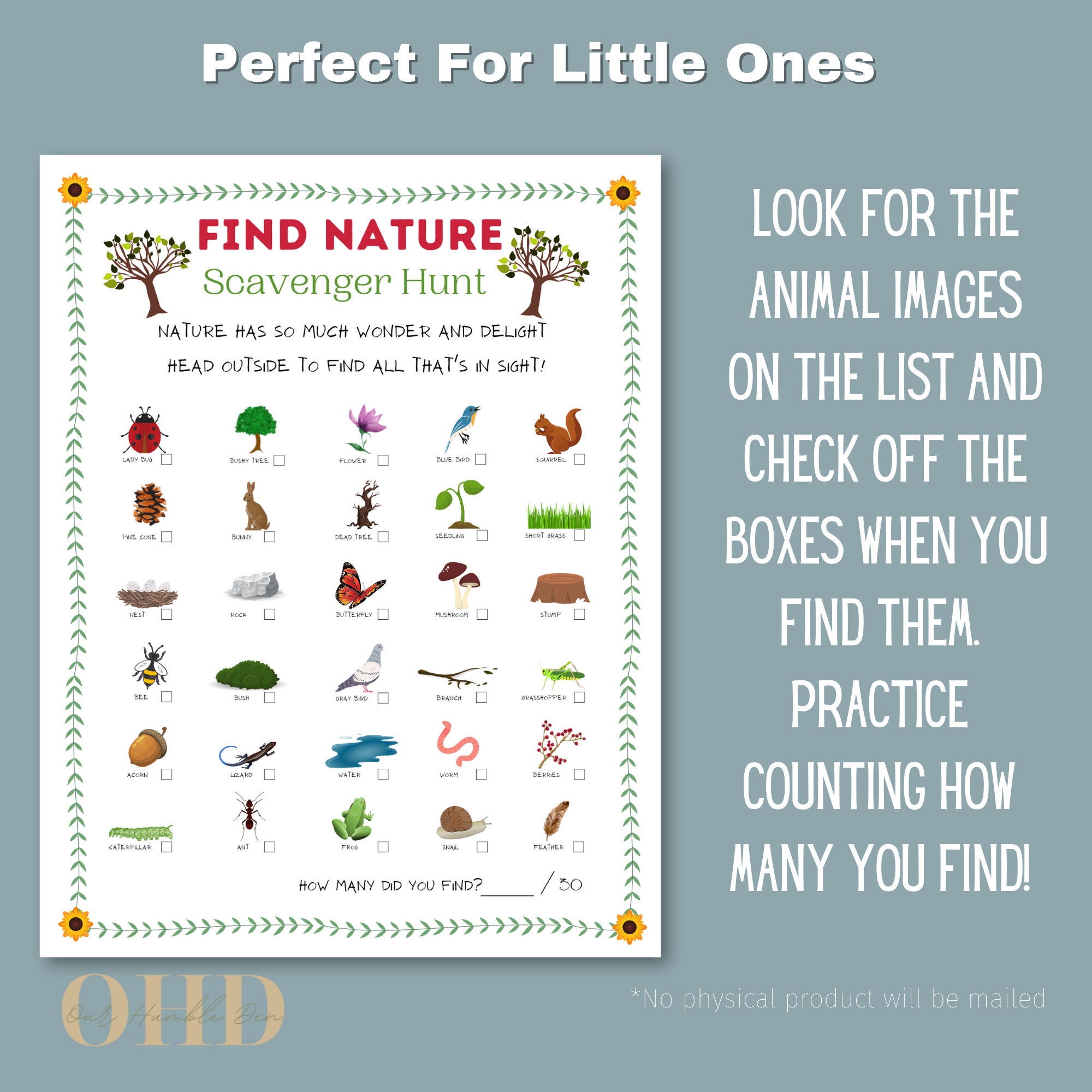 Nature Scavenger Hunt Bundle Printable Outdoor Scavenger Hunt - Etsy