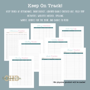 2022-2023 Homeschool Planner Printable, Homeschool Printable ...