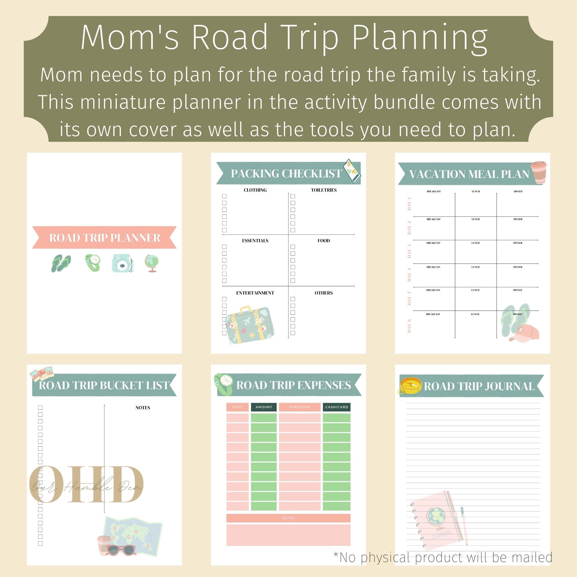 Road Trip Activity Bundle Printable, License Plate Game Printable, Car ...