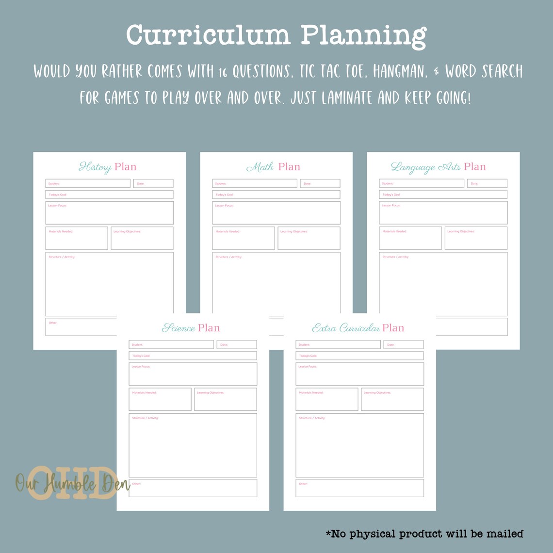 2022-2023 Homeschool Planner Printable Homeschool Printable - Etsy