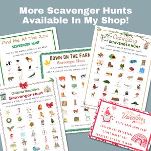 St. Patrick's Day Scavenger Hunt Cards, St. Patrick's Day Clues, St ...