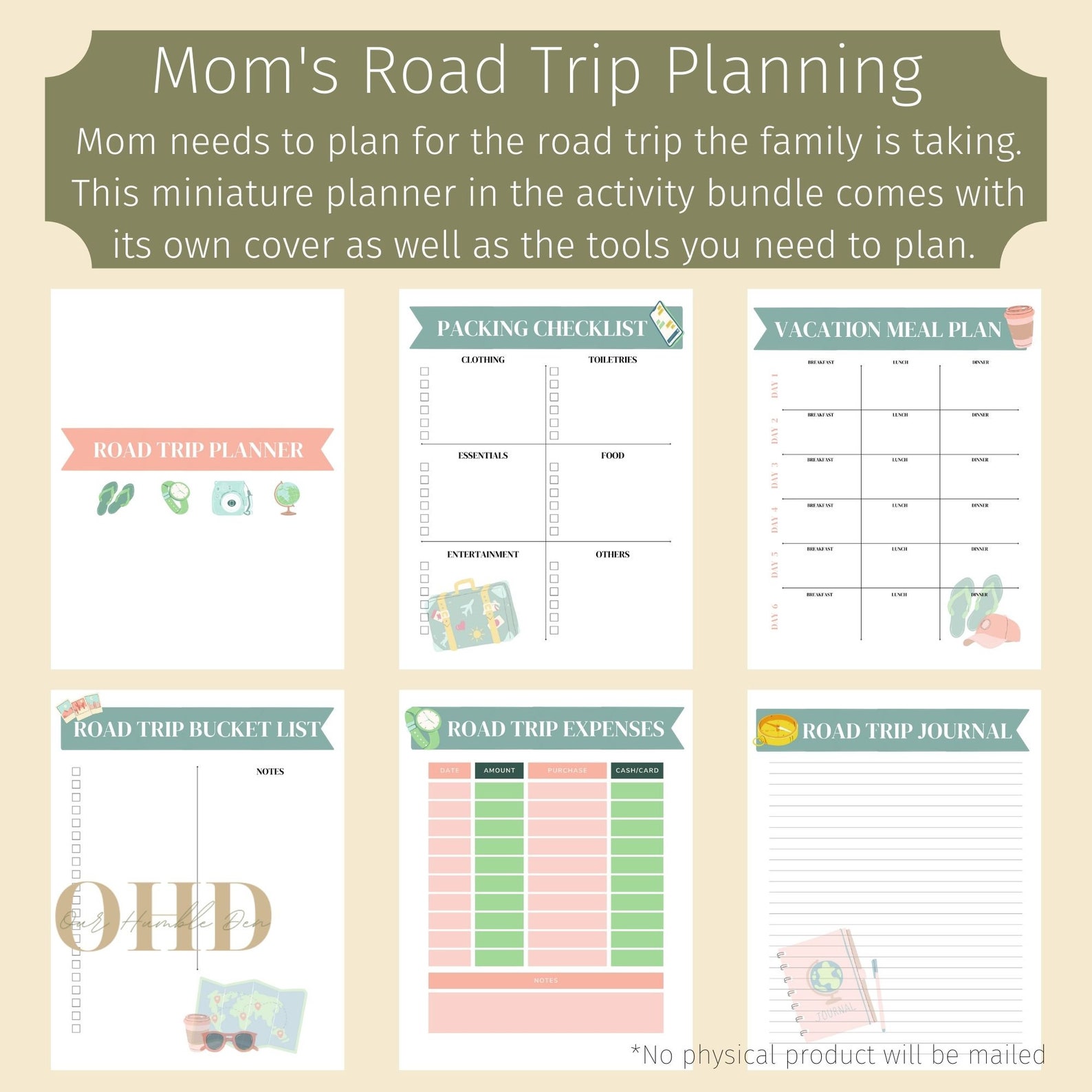 Road Trip Activity Bundle Printable, License Plate Game Printable, Car ...