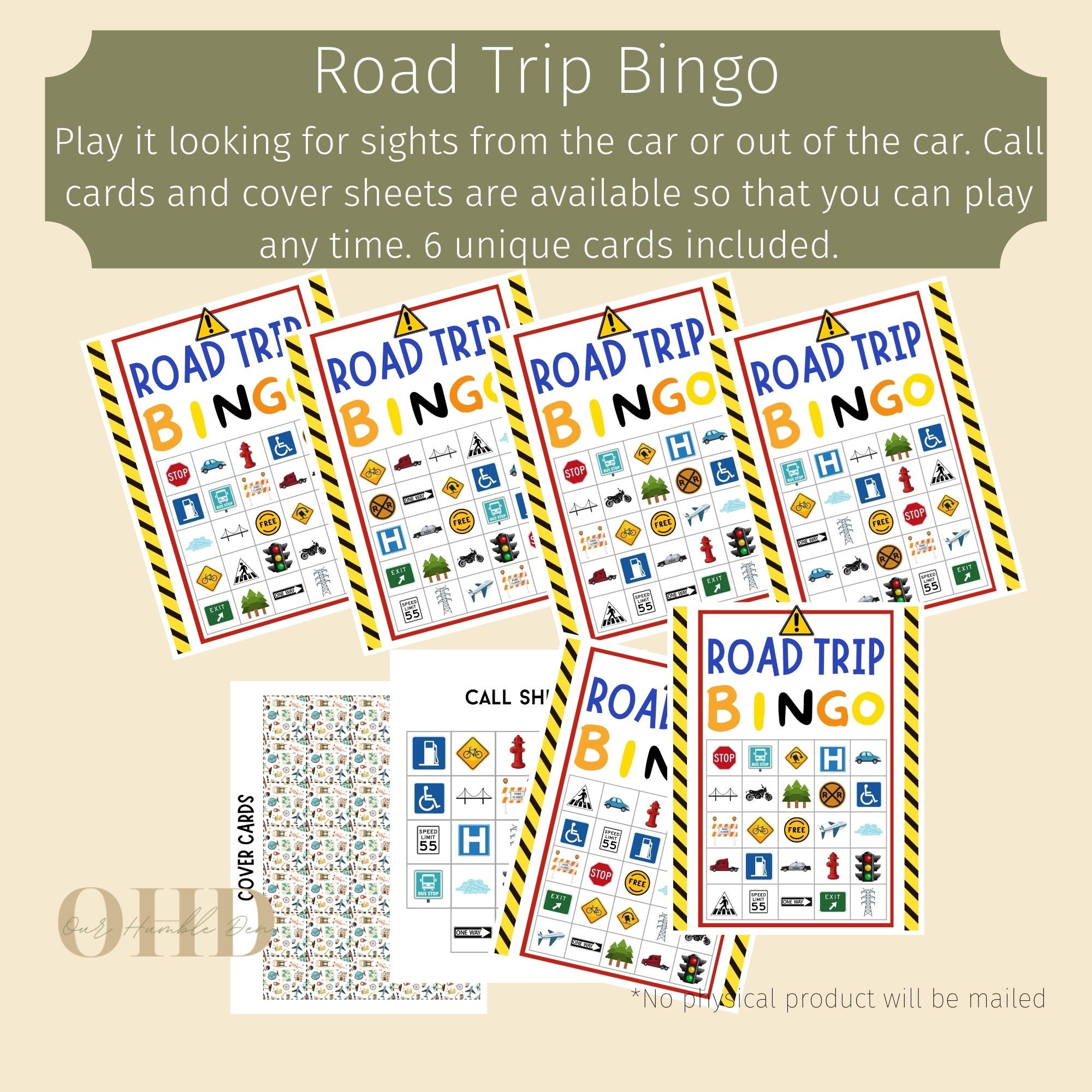 Road Trip Activity Bundle Printable, License Plate Game Printable, Car ...