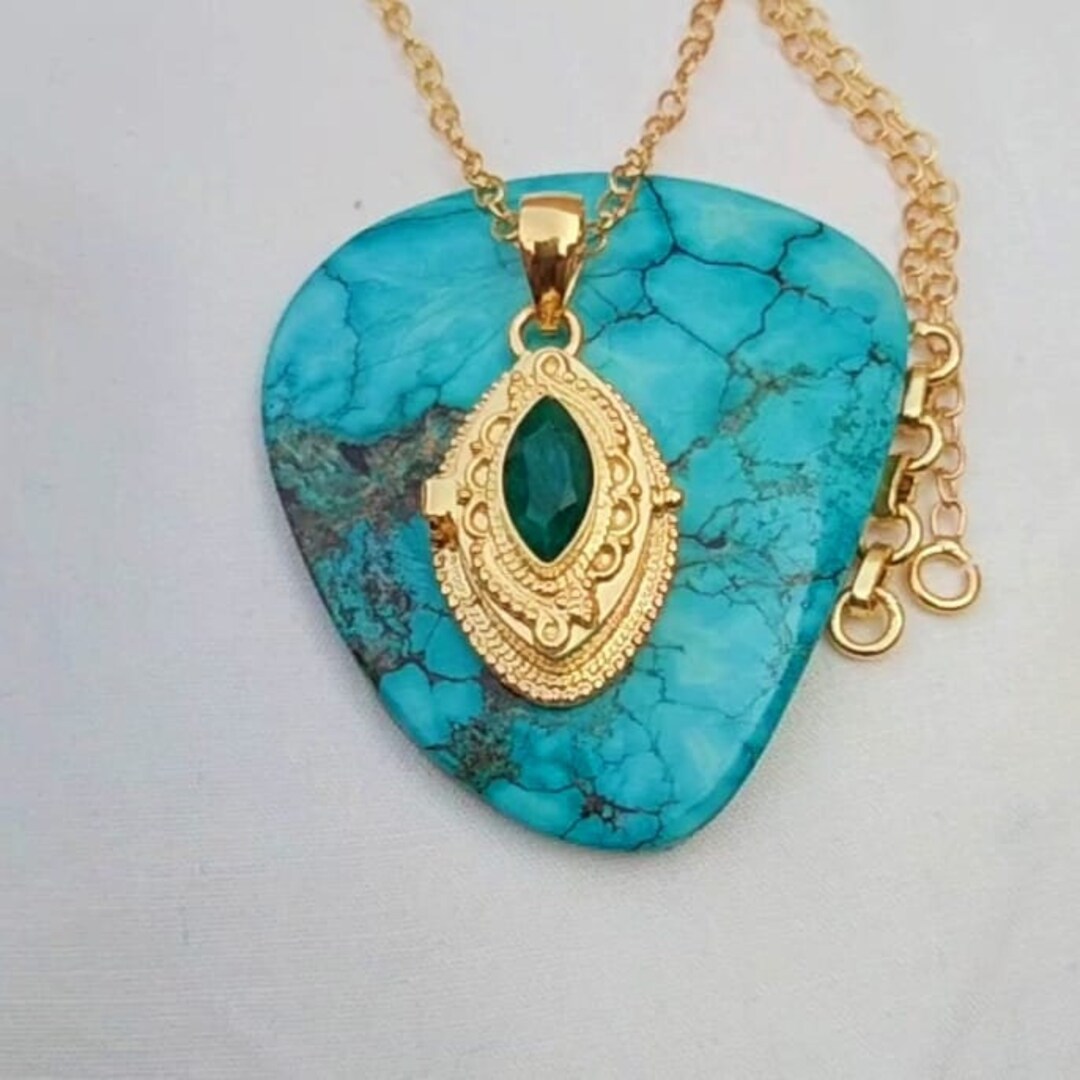 Poison Pendantnatural Emerald Gemstone Poison Pendant24kt - Etsy