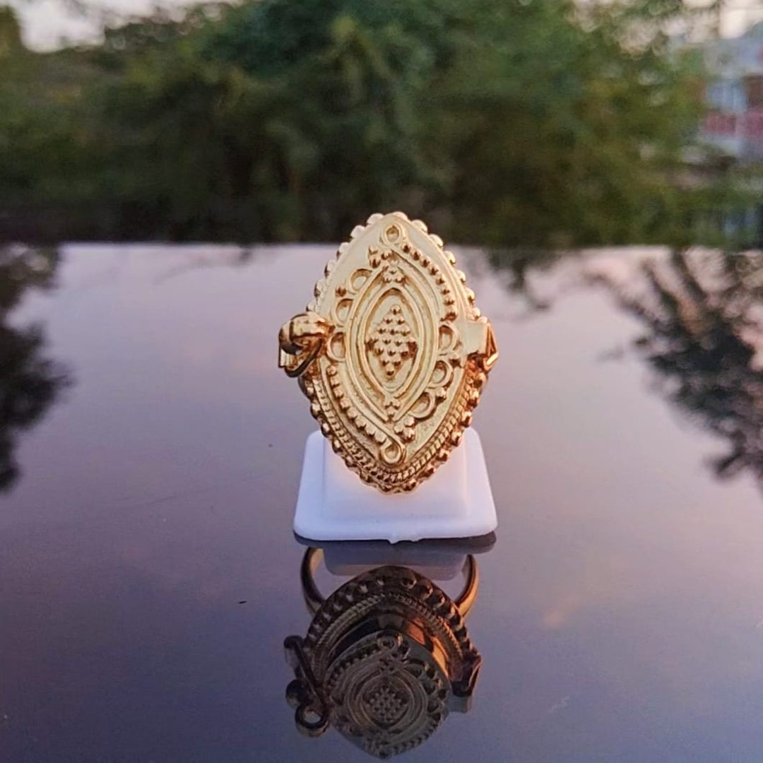 Poison Ring, 24k Gold Plated Poison Ring,unique Poison Ring,secret ...