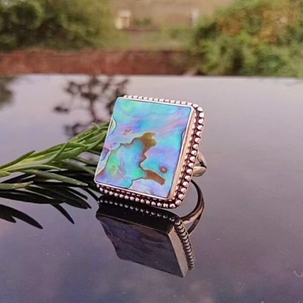 Abalone Ring - Etsy