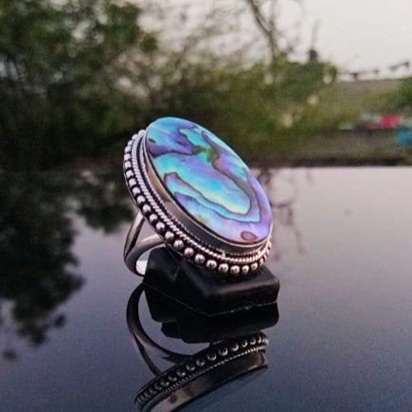 Abalone Ring - Etsy
