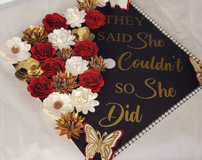 Graduation Cap Topper / Graduation Cap / Class of 2022 / College Grads ...