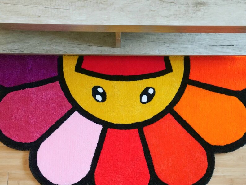 The Murakami Flower Rug Tapestry - 50 Percent Edition - Etsy