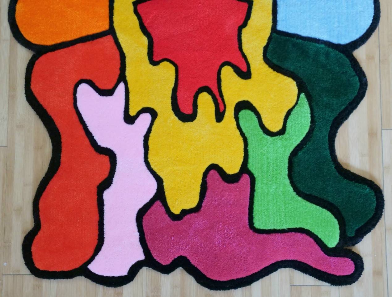 Melted Flower Takashi Murakami Rug Tapestry Multicolor - Etsy