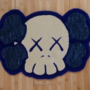 Kaws Skull Head Custom Rug Hand Tufted - Etsy