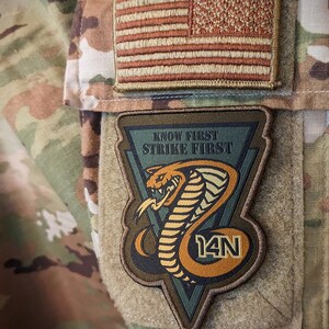 4" "know First, Strike First" Cobra Patch - Etsy