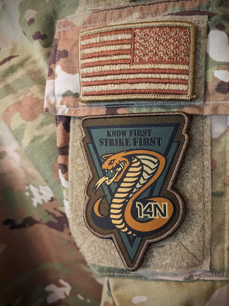 4" "know First, Strike First" Cobra Patch - Etsy
