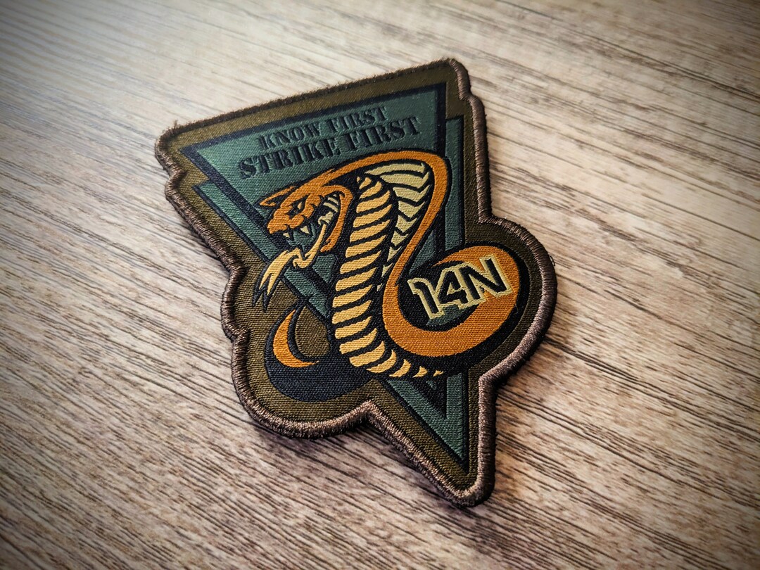 4" "know First, Strike First" Cobra Patch - Etsy