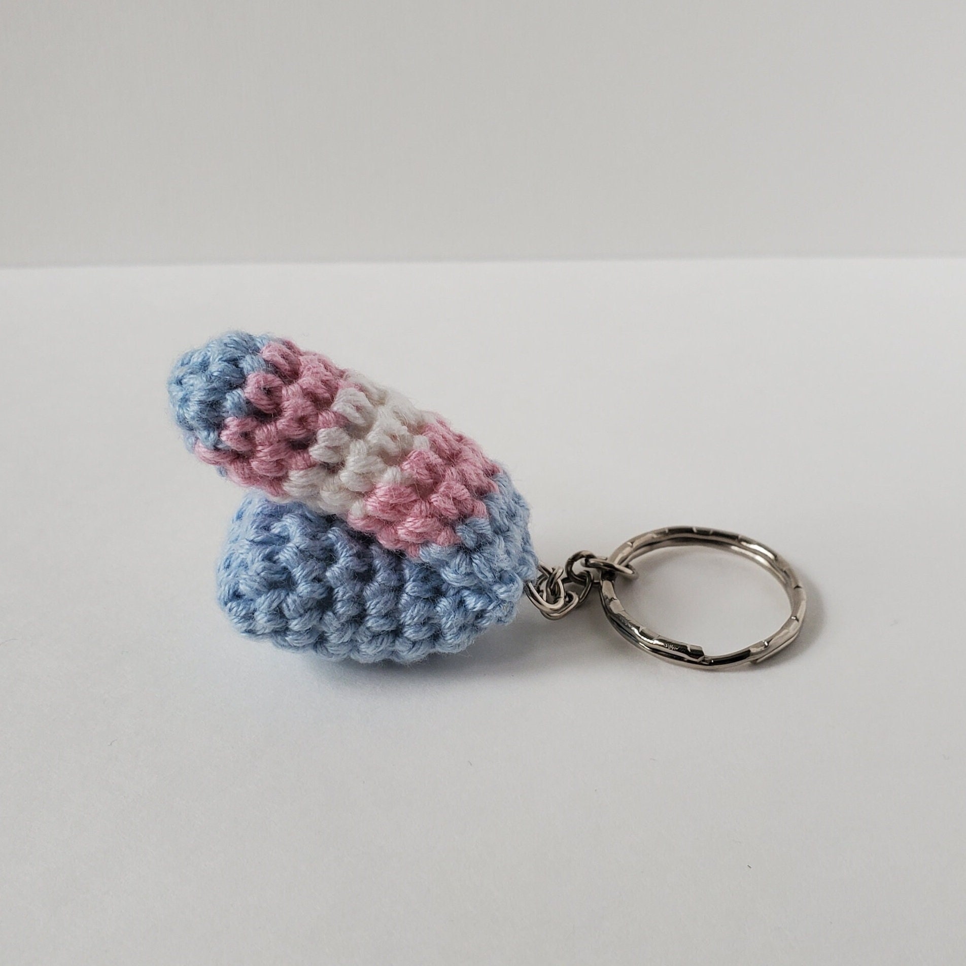 Trans Flag Keyring, Mini Crochet Packer Cute LGBTQ Accessory. - Etsy