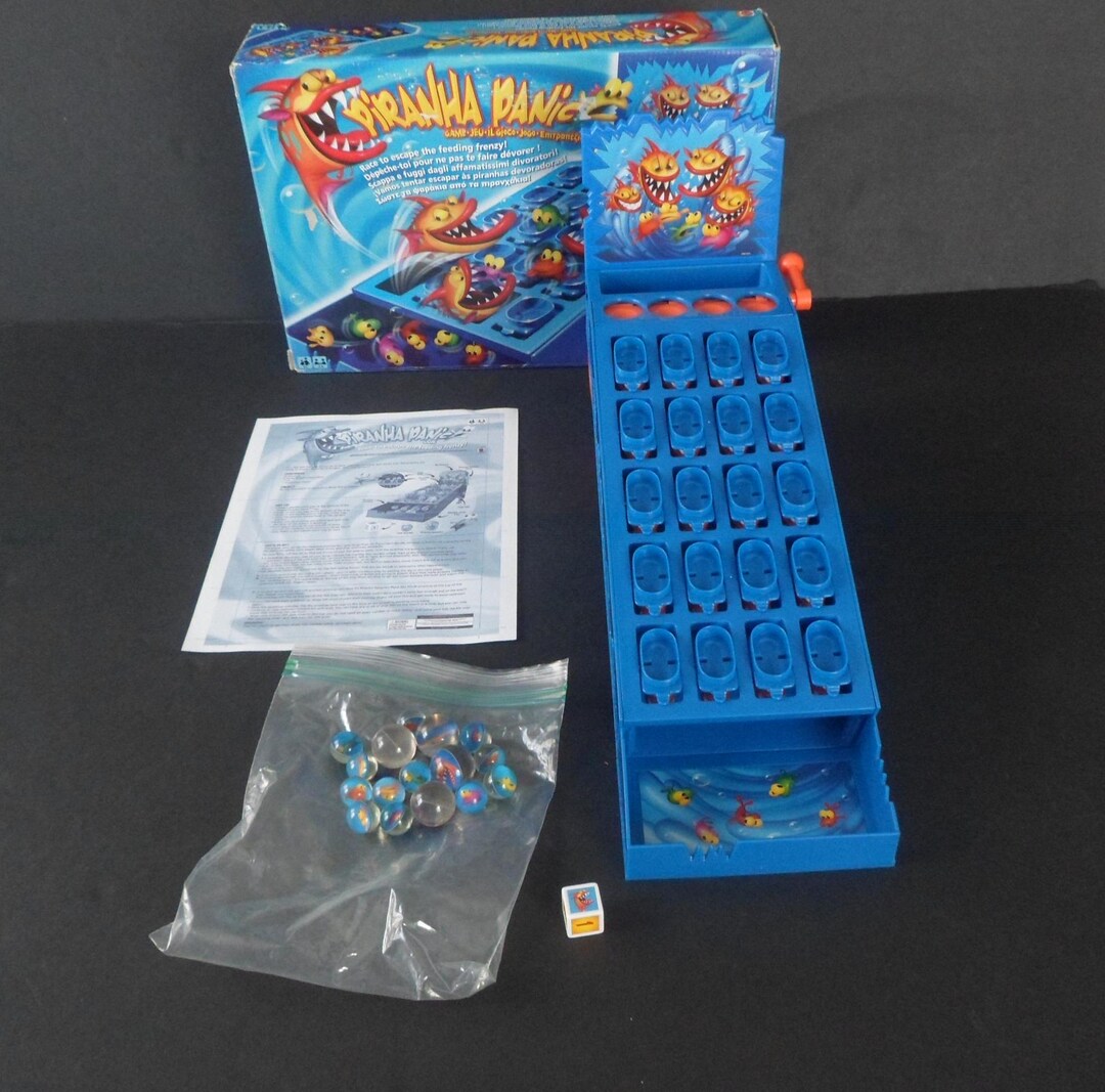 Vintage Mattel 2005 Piranha Panic Game - Etsy