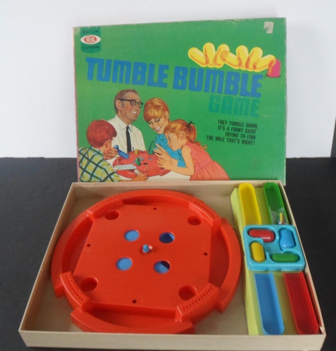 Vintage 1970 Ideal Tumble Bumble Board Game - Etsy