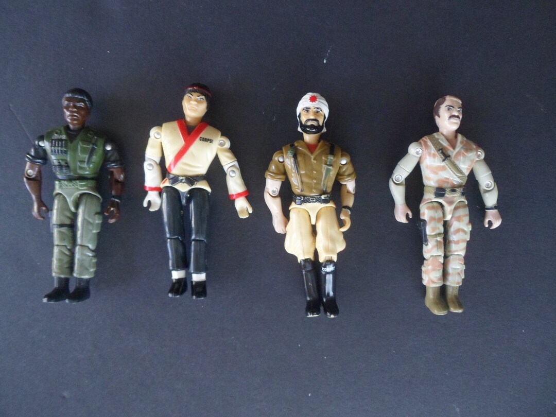 Vintage Lanard the Corps Action Figure Lot of 4 1986 - Etsy