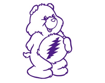 Grateful Dead Bear Svg - Etsy