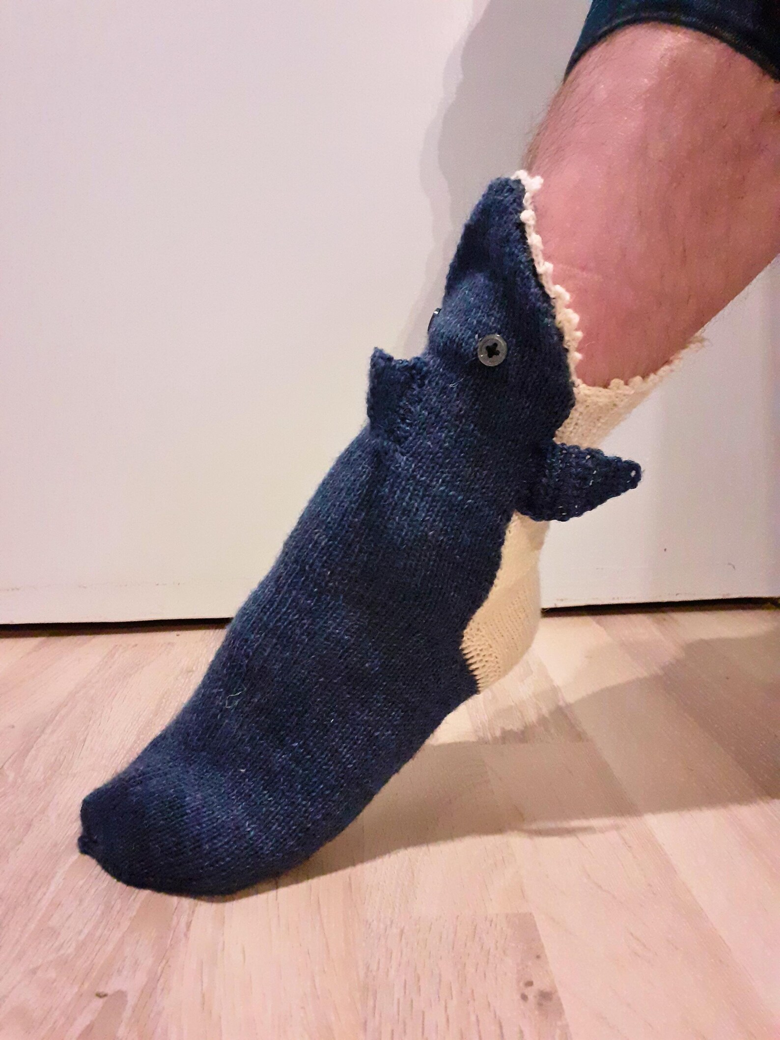 Shark Socks (english Pattern) - Etsy
