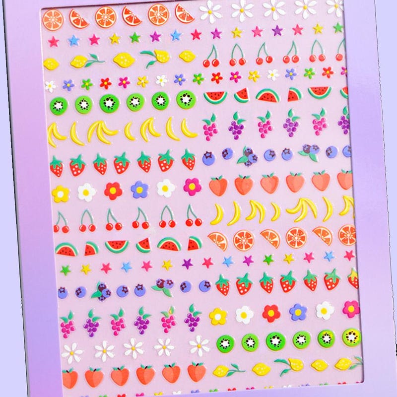 Fruit Nail Art Decals - Etsy