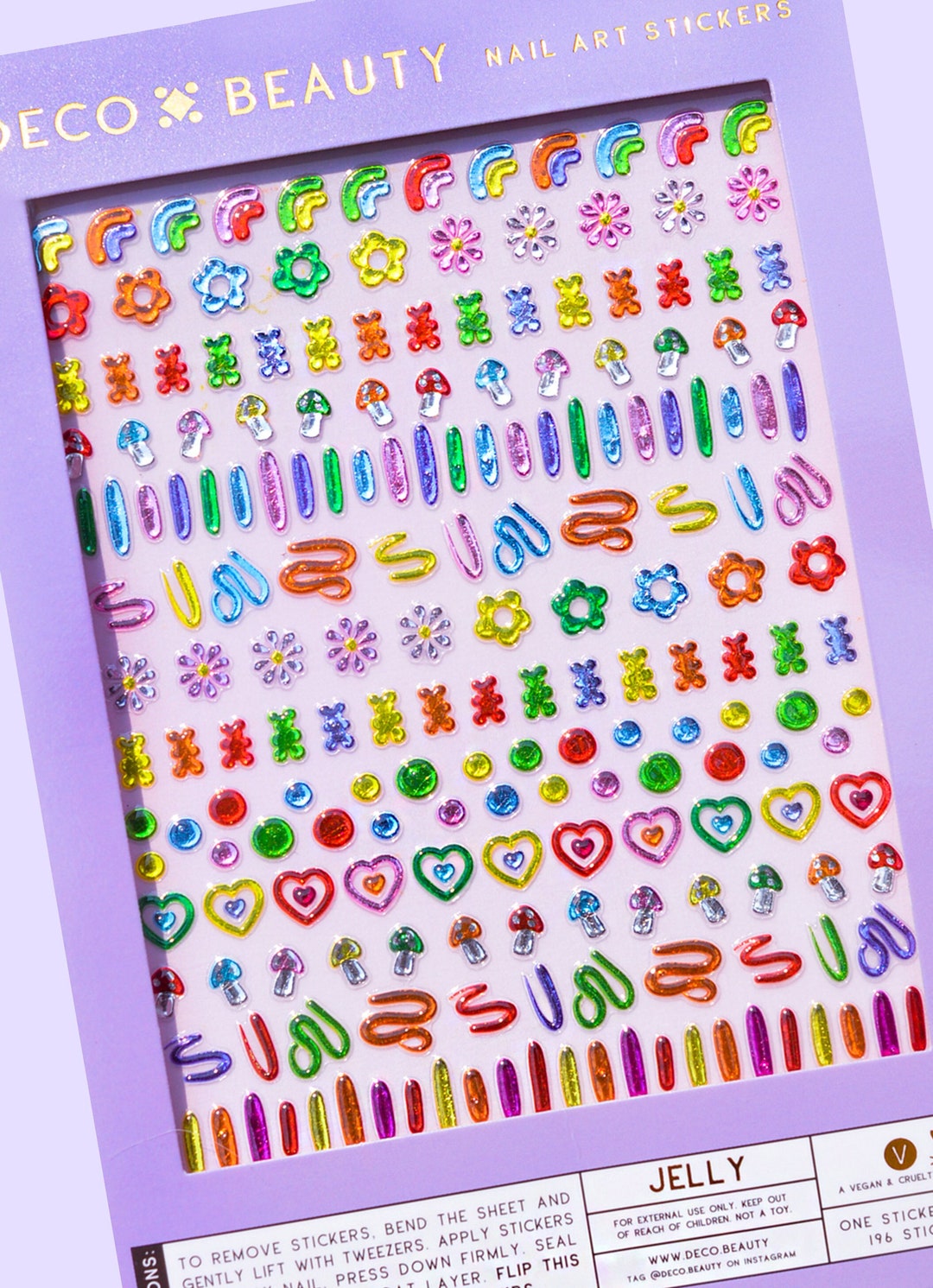 Jelly Nail Art Stickers - Etsy