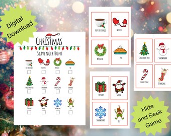 Find Santa's Missing Reindeer Game Printable Reindeer Scavenger Hunt ...