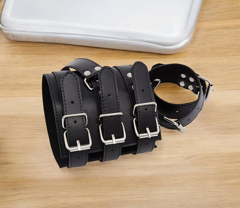 Bdsm Discipline Belt Full Body Leather Bondage Restraint Straps Hand ...