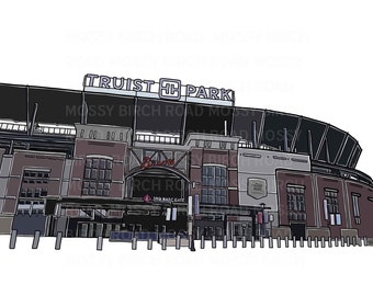 Atlanta Braves Stadium - Etsy