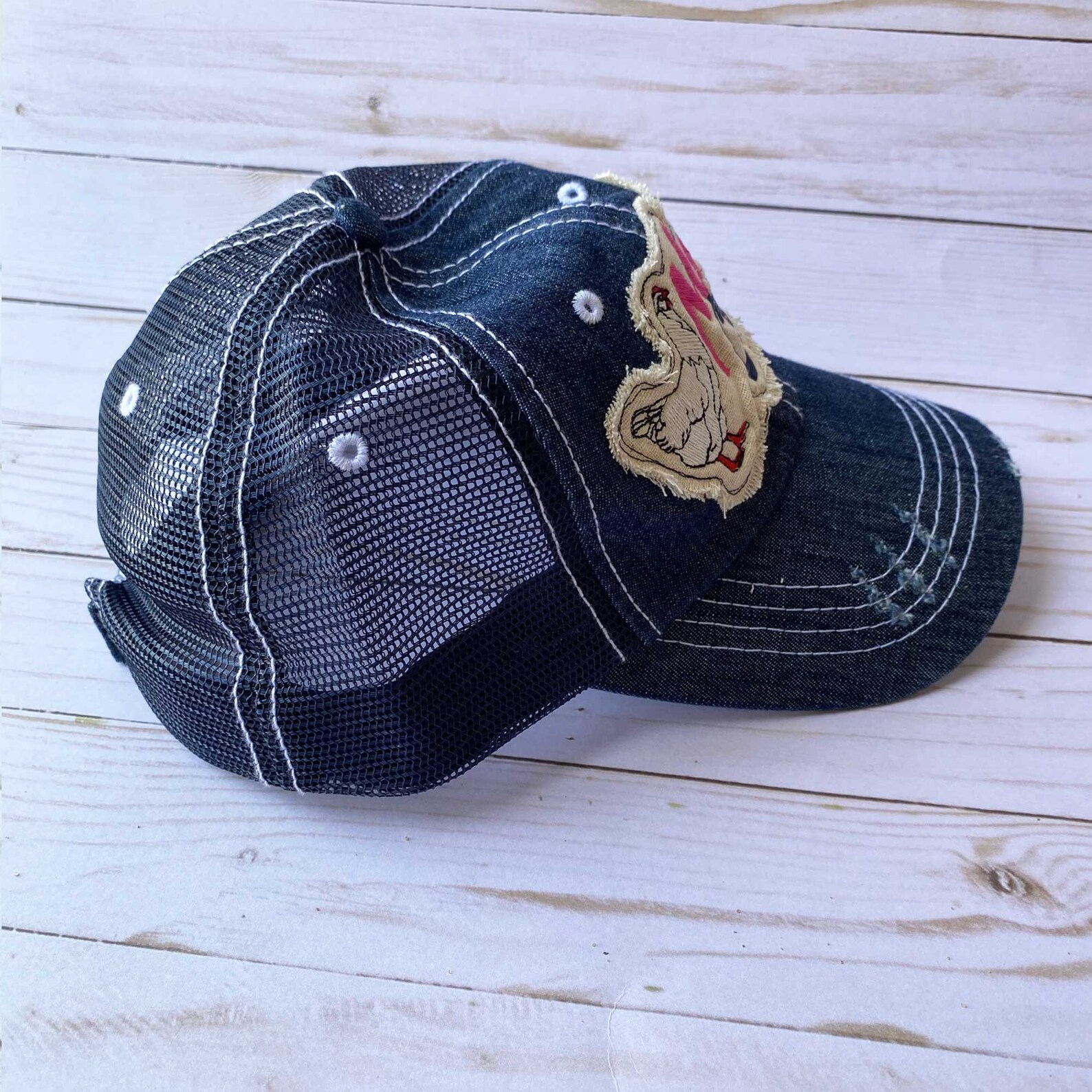 Mother Clucker Hat Raggy Patch Womens HatsDistressed Patch | Etsy