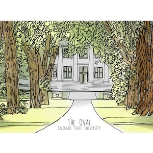 Colorado State University Oval Sketch Digital Download-Line | Etsy