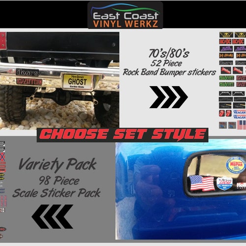 1/10 Scale RC Car / Truck Scale Garage Sign Vinyl Decal Set - Etsy