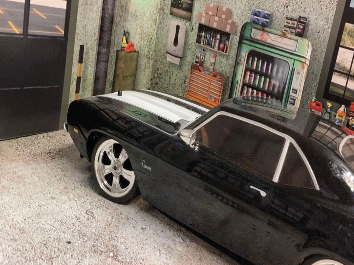 1/10 Scale RC Scale Garage Walls / Diorama / Backdrop - Decal Kit - for ...